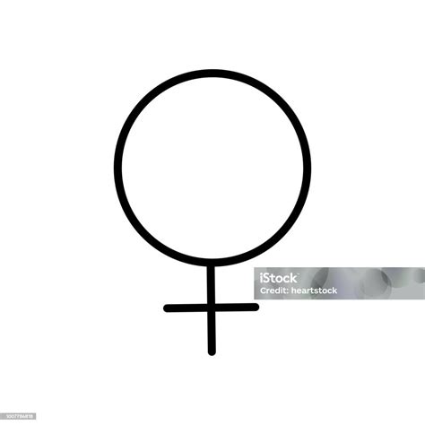 Kadın Simge Vektör Simgesi Basit Öğe Örnek Kadın Sembolü Tasarım Mobil