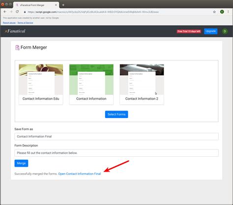 How To Merge Multiple Google Forms Into One Large Form