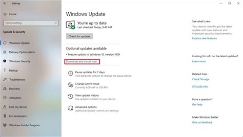 how to upgrade to windows 10 version 1909 november 2019 update