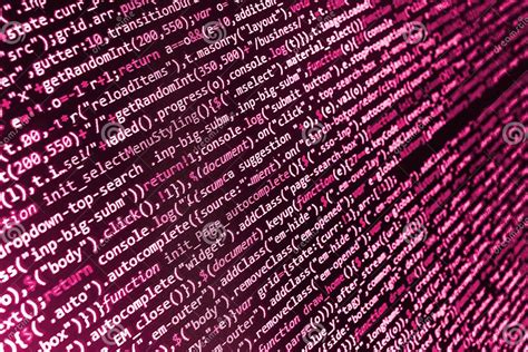 Software Developer Workspace Screen Stock Image Image Of Coding