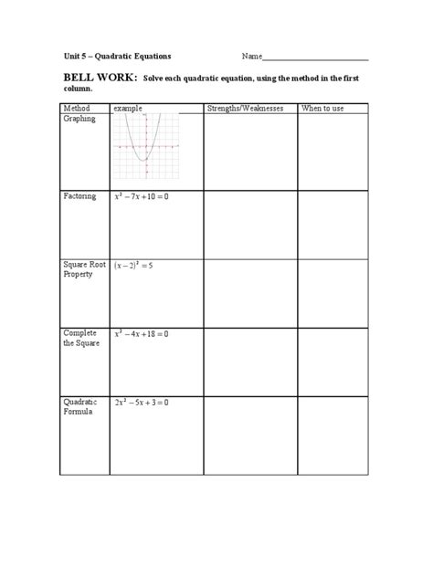 Quadratic Sorting Practice Pdf