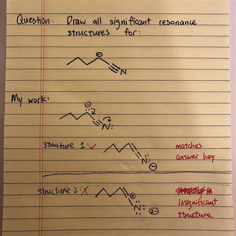 Question About Significant Resonance Structures Rchemhelp