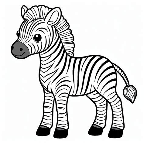 Nacrtaj Zebra 1 Bojanje Coloringlib