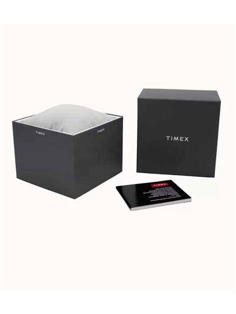 Timex นาฬิกาข้อมือผู้ชาย รุ่นtw5m15100 สายซิลิโคน สีขาว เช็ก E Tax