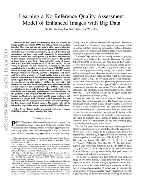 Learning A No Reference Quality Assessment Model Of Enhanced Images