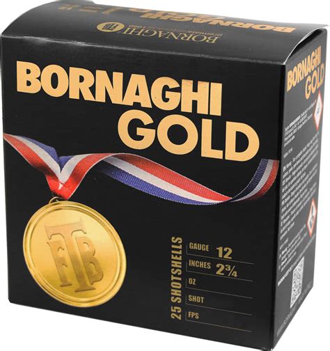 Bornaghi Gold Target Loads 1 Case 10 Boxes Of 25 Ea