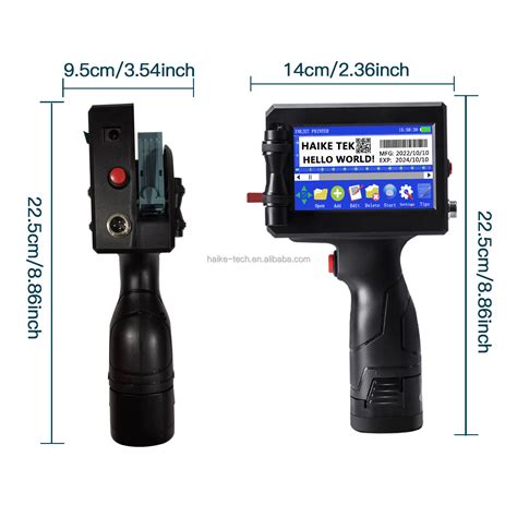 Portable Handheld Inkjet Printing Machine Date Serial Number Batch Code