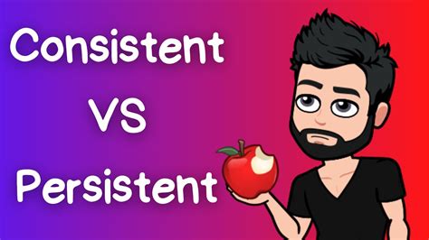 Learn English Vocabulary Time Persistent Vs Consistent Youtube