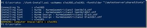 install fonts with a powershell script 4sysops