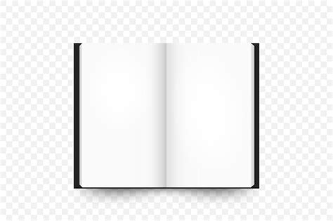 Premium Vector Black Notebooks With White Blank Pages Open Notebook