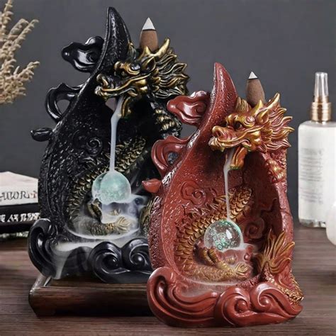 Dragon Incense Burner Backflow For Cone And Stick Incense Lulu