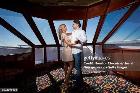 Summer Gallagher Left And Her Fiancé Luke Cash Stand Aboard The News Photo Getty Images