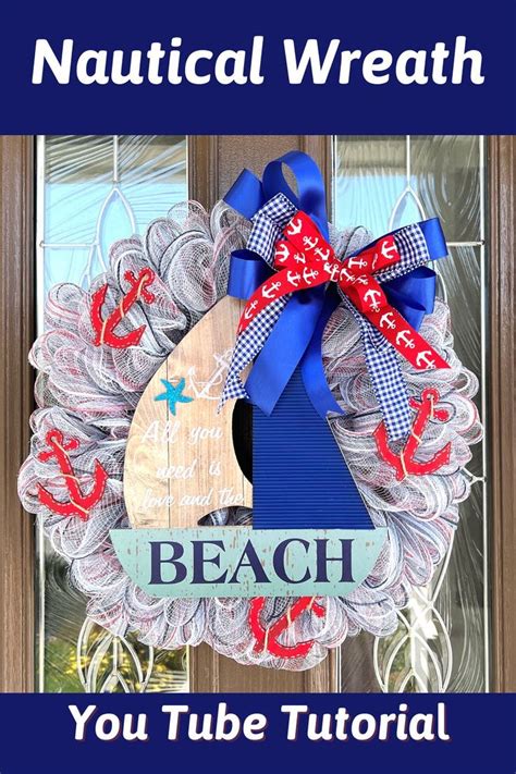 Nautical Sailboat Wreath Tutorial ~ Dollar Tree Shore Living Diy