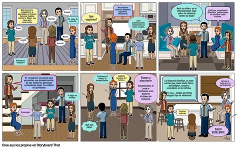 Violencia Familiar Contra La Mujer Storyboard By Cb6a80cd