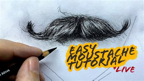Easy Moustachemustache Drawing Tutorial Youtube