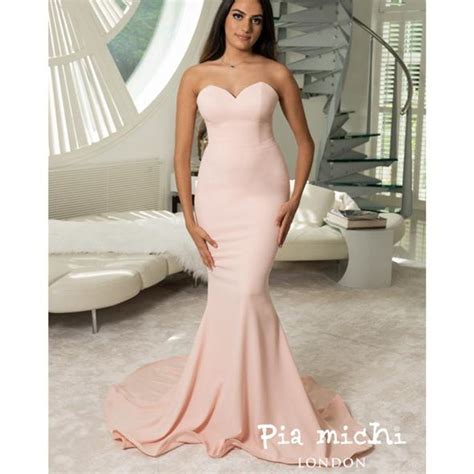 Pia Michi 11375 Bow Gown Blush Pink Rrp £35500 My Depop