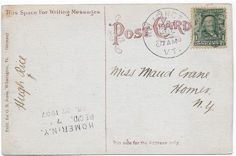 Hugh Sends A Cooling Stream Wilmington Vermont 1907 History In