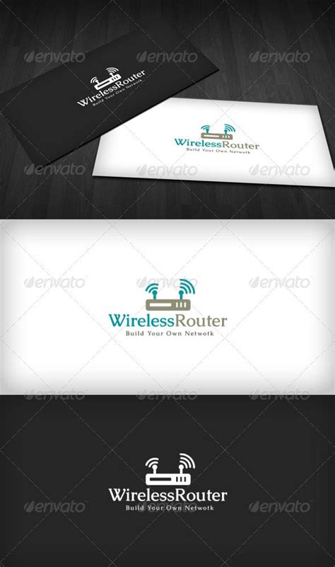 Wireless Router Logo Logo Templates Graphicriver