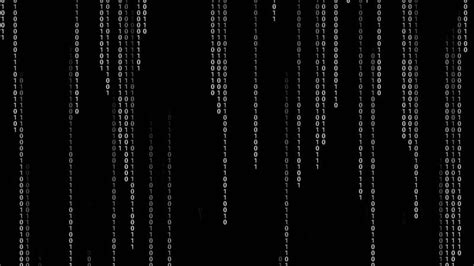 Matrix Style Binary Code Falling Animation Background Digital Binary