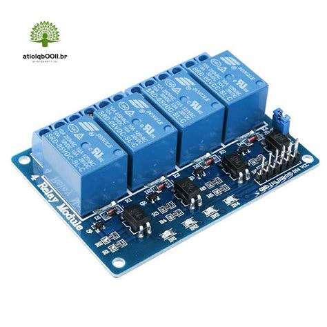 Relé 4 Canal Dc 5 V Com Optoacoplador Para Arduino Uno R3 Mega 2560