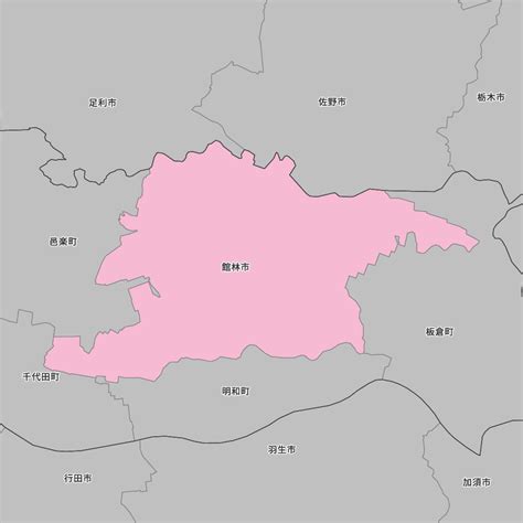 群馬県館林市の地図 Map It マップ・イット