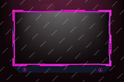 Premium Vector Girly Gaming Overlay Decoration For Online Streamers