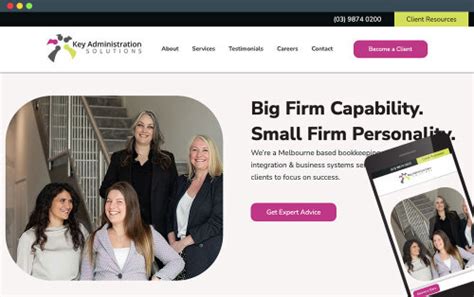 key admin solutions dynamic new web design