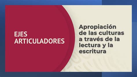 Eje articulador Apropiación de las culturas a través de la lectura y