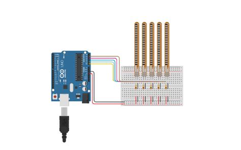 Circuit Design Sensor Flex Tinkercad