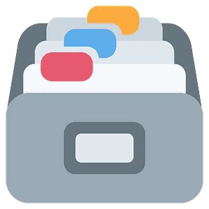 Card File Box Free Vector Emoji On Creazilla