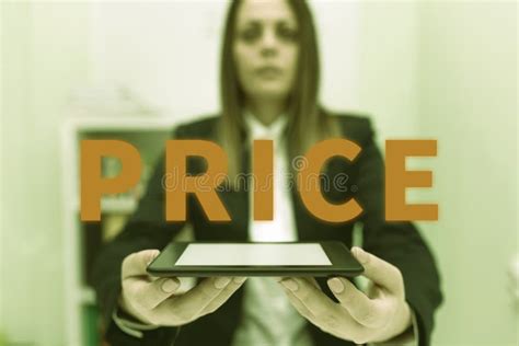Text Sign Showing Price Business Approach Sum Of Values That Customer