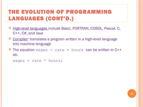 Ch01an Overview Of Computers And Programming Languages Ppt