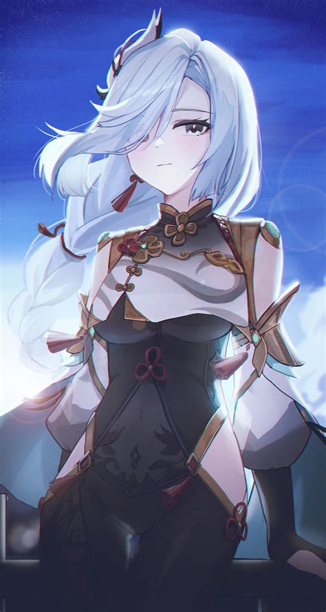 Shenhe Genshin Impact Drawn By Gnns Danbooru