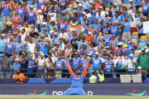 Rohit Sharma Drops To His Knees In Celebration