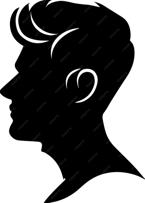 Premium Vector Man Profile Vector Silhouette 37