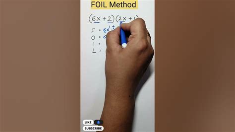 Foil Method Maths Mathstricks Mathshorts Shorts Shortsfeed