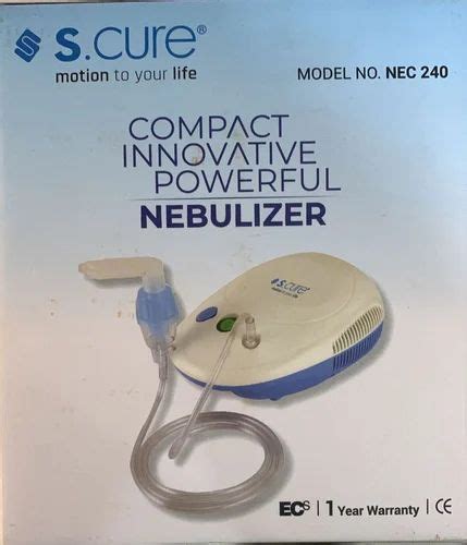 Portable Scure Model Nec 240 Compact Innovative Powerful Nebulizer For Hospital At ₹ 1570
