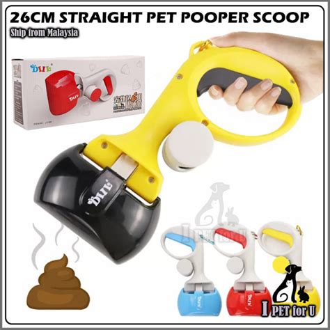 26cm Straight Pet Pooper Scooper Pet Dog Waste Shit Pickup Walking Poo