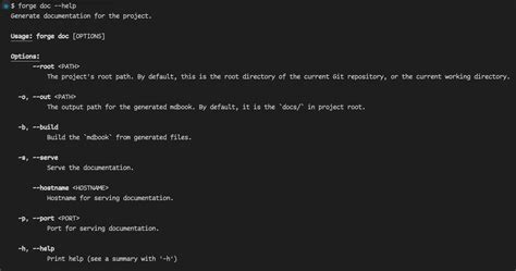 `forge Doc Build Root ` Prefix Not Found Error · Issue 4533