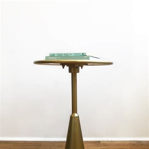 Cb2 Brass Side Table Aptdeco