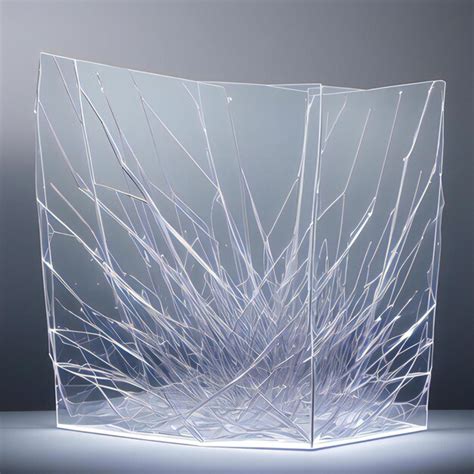 Premium Ai Image Broken Glass Vase On A Gray Background 3d Rendering