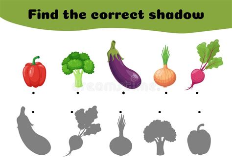 Find The Right Shade Of Vegetables And Connect Them A Simple Logic