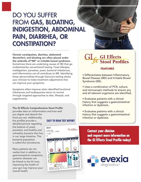 Gi Testing Marketing Sheet Gi Effects Evexia Practice Solutions