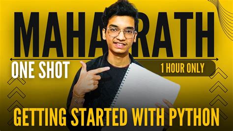 Getting Started With Python Class 11 Computer Science One Shot Must