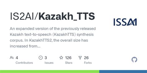Github Is Ai Kazakh Tts An Expanded Version Of The Previously