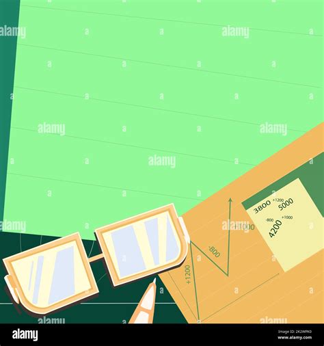 Glasses Sitting On Desk Surrounded With Papers Consisting Charts Calculation Future Successful