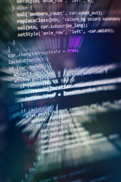 Premium Photo Closeup Developing Programming And Coding Technologies Developer Working On Web