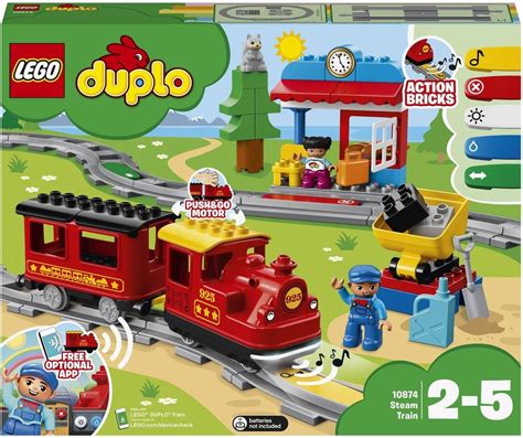 Конструктор LEGO DUPLO Town 10874 Поезд на паровой тяге — купить в ...