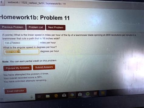 Solved Webwork 1523 Carlsonfa19 Homeworkib Homeworkib Problem 11