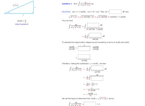 Solved Find Integral 1x2 Squareroot X2 81 Dx